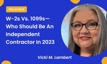 W-2s Vs. 1099s—Who Should Be An Independent Contractor In 2023 – Comply ...